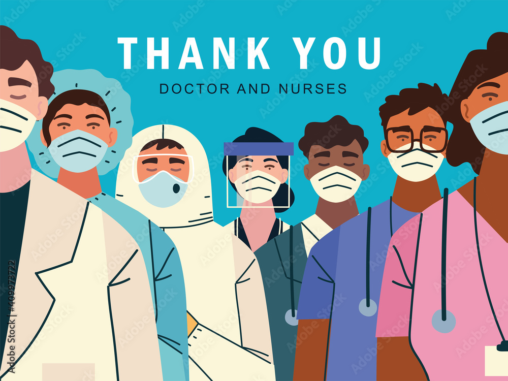 thank you, doctors and nurses for the fight against covid-19 ...