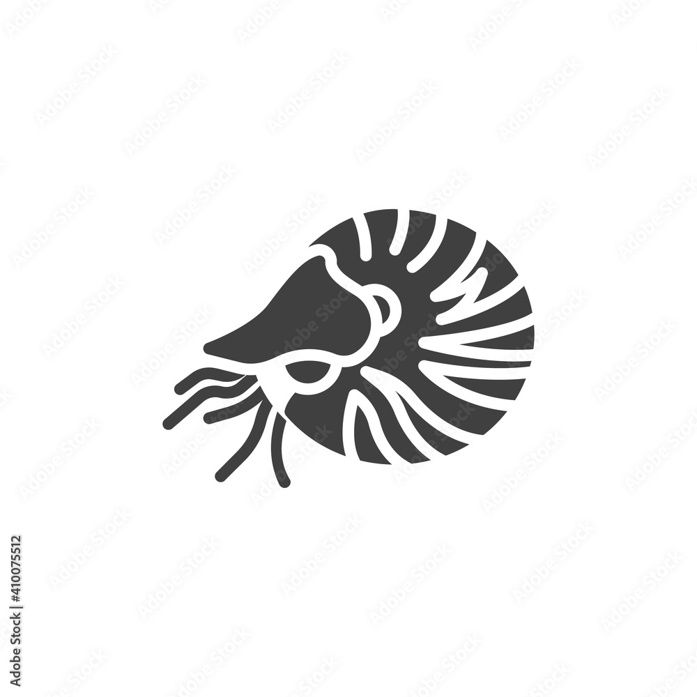 Marine mollusks line icon. linear style sign for mobile concept and web ...