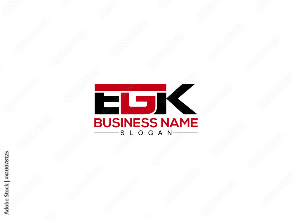 EGK Letter and templates design For Your Business Stock Vector | Adobe ...