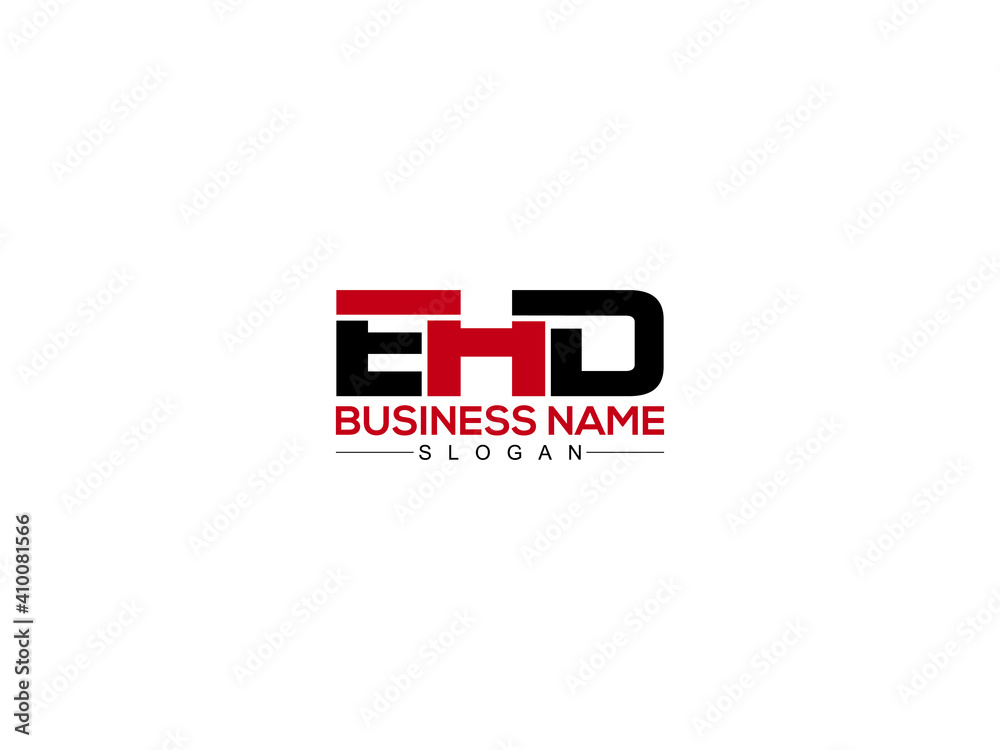 EHD Letter and templates design For Your Business Stock Vector | Adobe ...