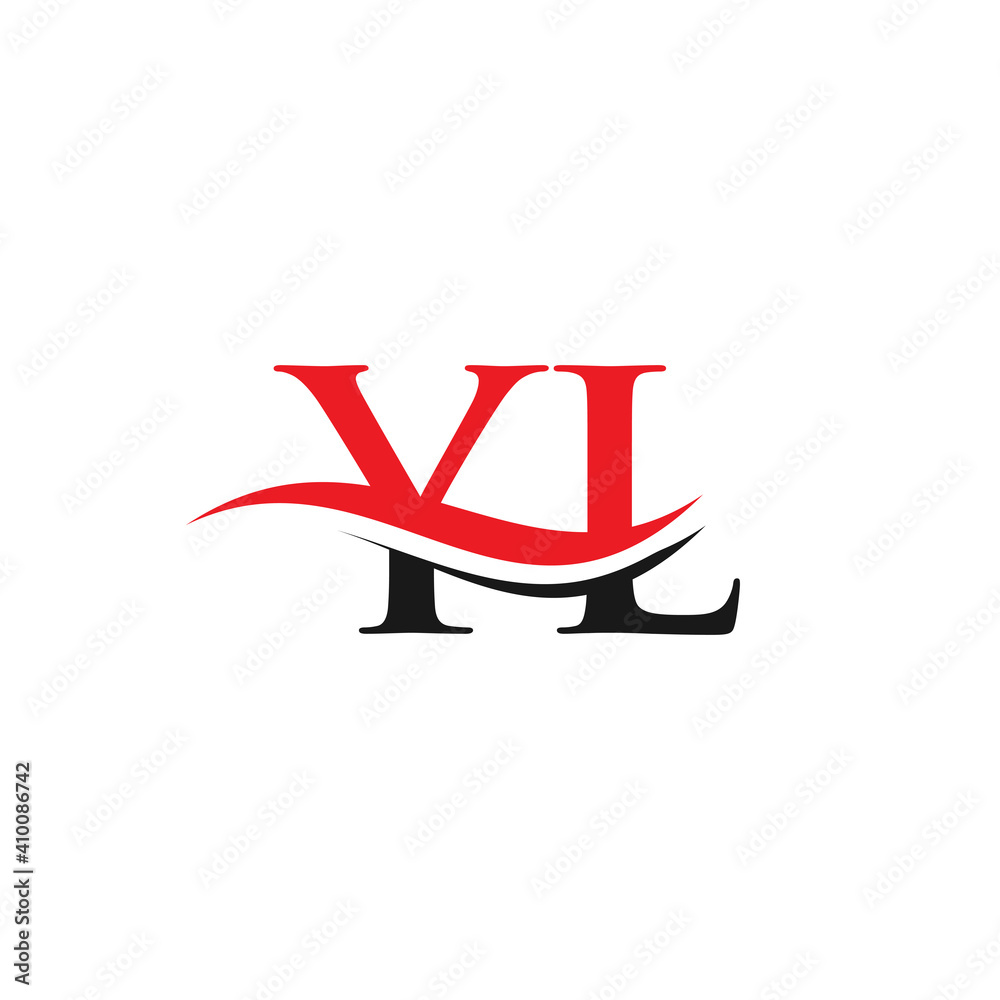 Water Wave YL Logo Vector. Swoosh Letter YL Logo Design for business ...