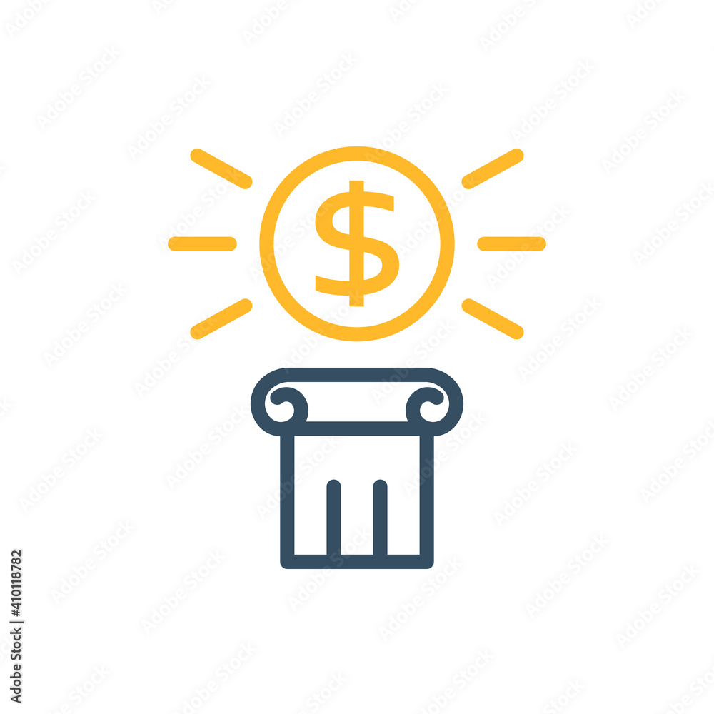 Price stability icon. Clipart image isolated on white background Stock ...