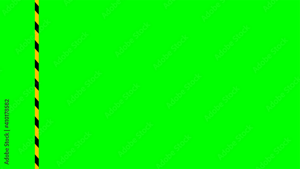 caution tape stripe on green screen background, green screen video and ...