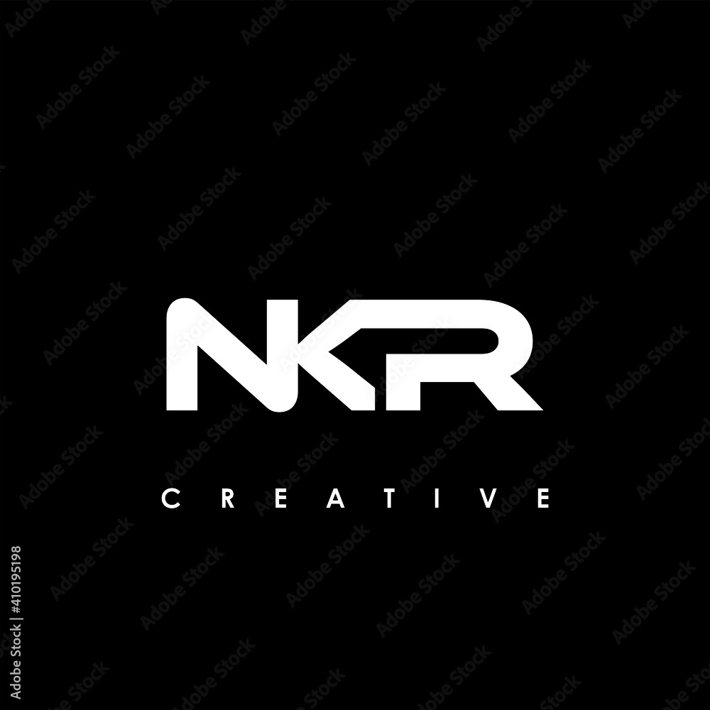 NKR Letter Initial Logo Design Template Vector Illustration เวกเตอร์ ...