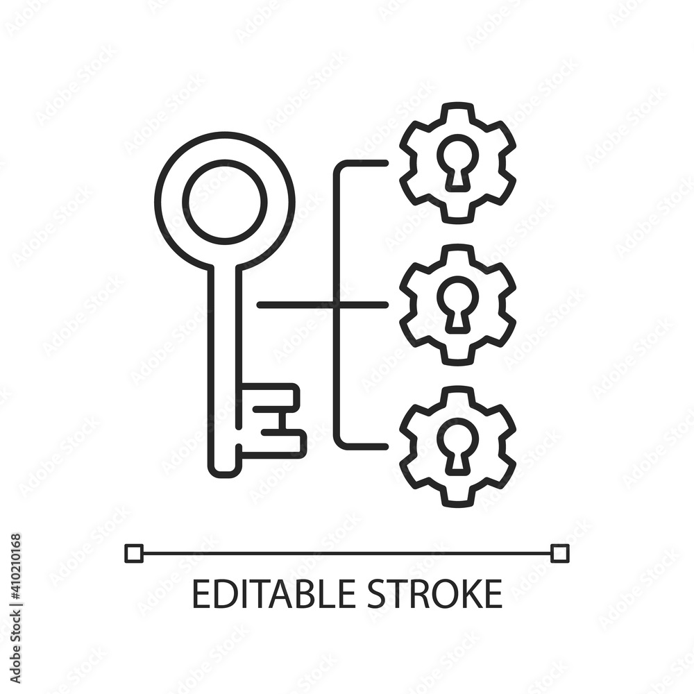 Breaking down problems linear icon. Problem solution. Critical thinking ...