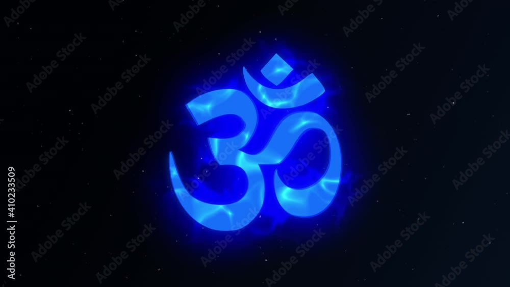 Om or Aum Light Burst Animation Stock Video | Adobe Stock