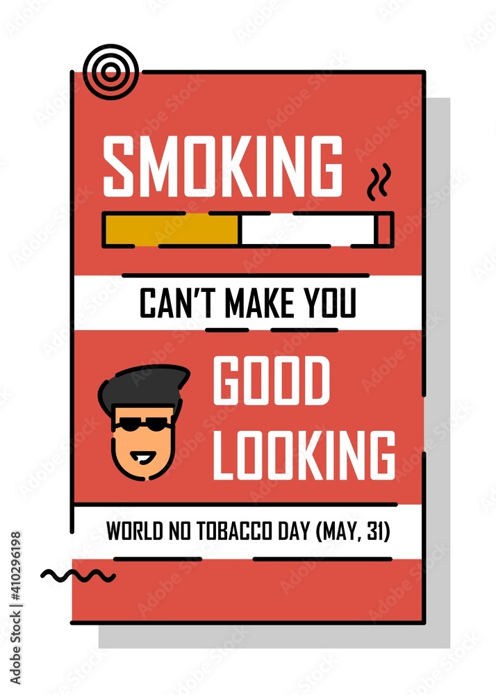 No smoking poster template. Easy to edit with vector file. Can use for ...