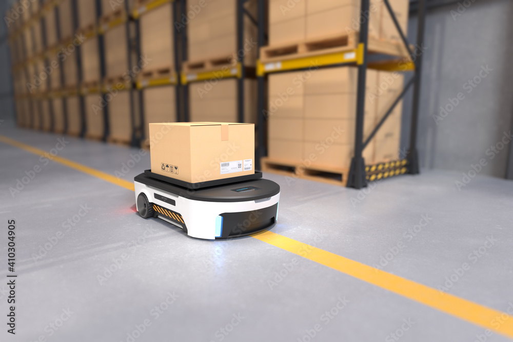 Autonomous Robot transportation in warehouses, Warehouse automation ...