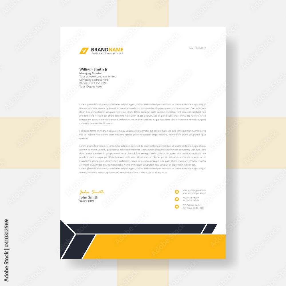 Letterhead corporate business professional invitation template design ...