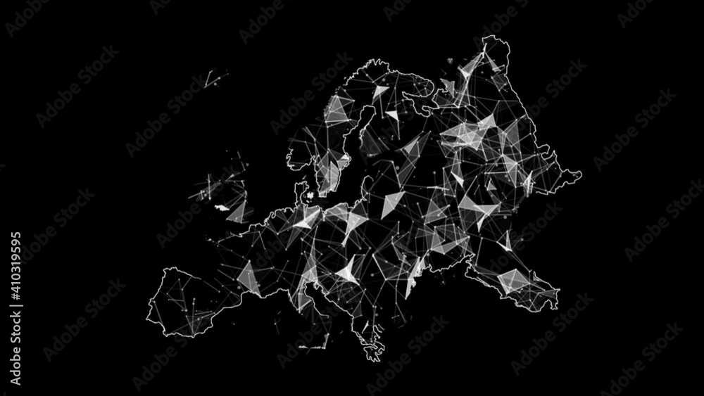 Abstract white plexus network in Abstract white plexus network in