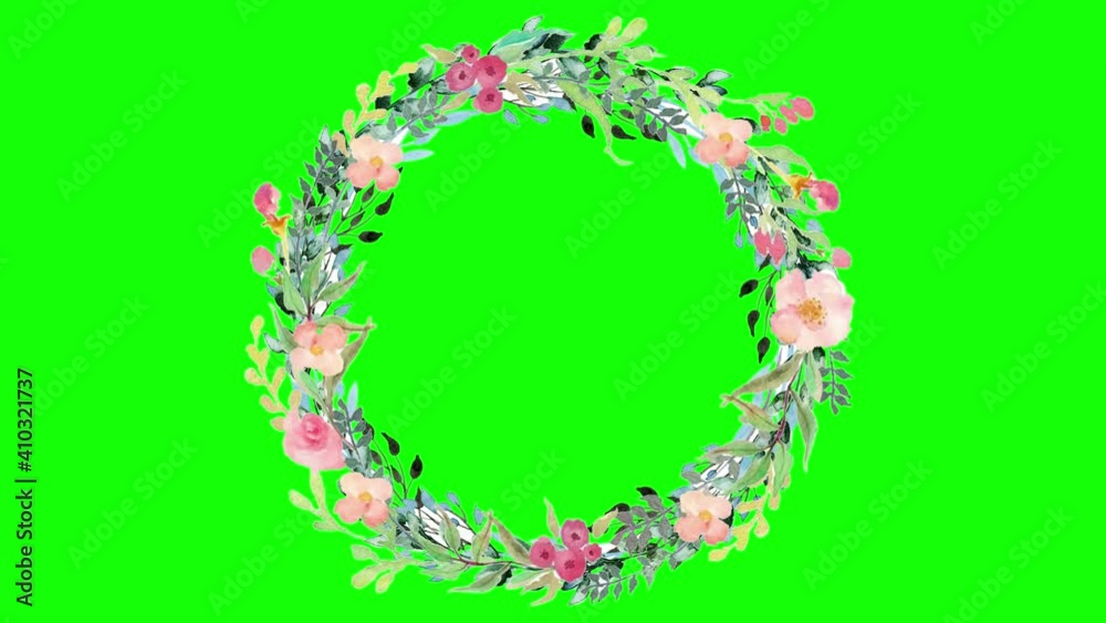 Vidéo Stock green screen falling petals falling rain falling green ...