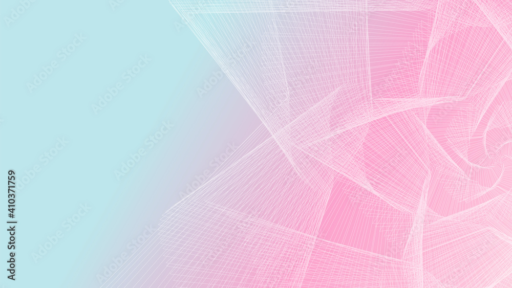 Abstract lines on a gradient background. Line art. Vector illustration ...