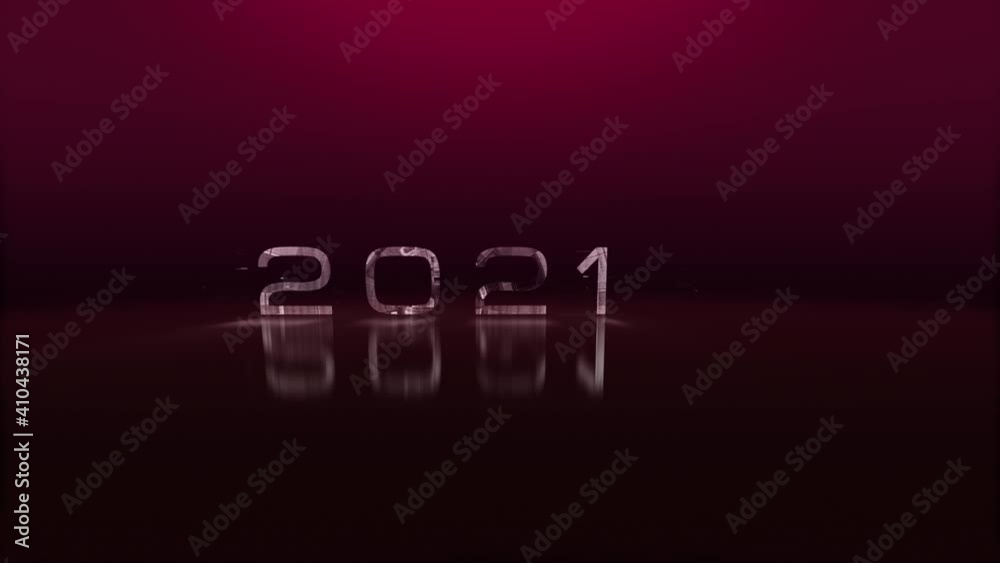 2021 New Normal cinematic title trailer background concept. 4K 3D ...