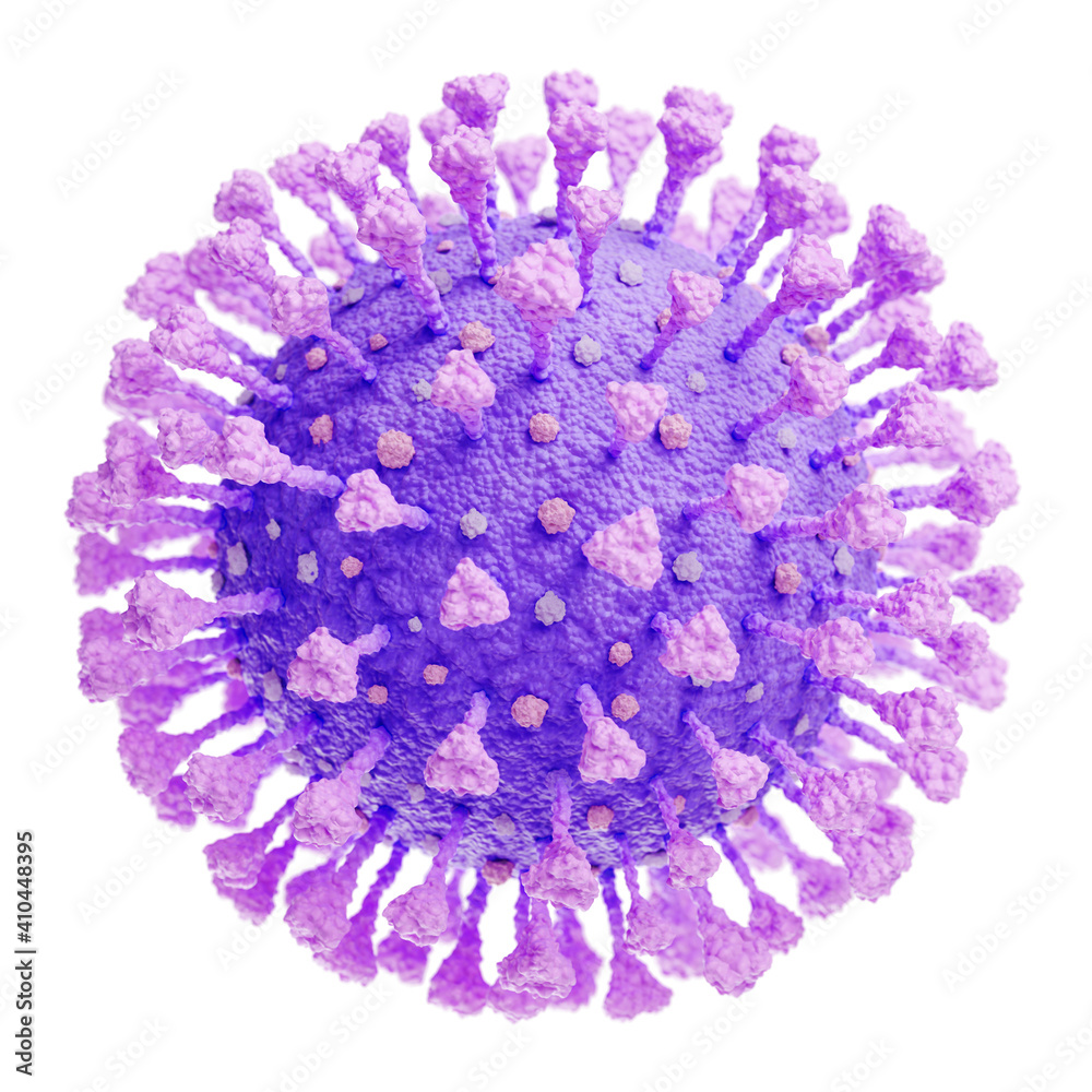 SARS-Cov-2 Virus. Graphic model of a virus which are named as ...