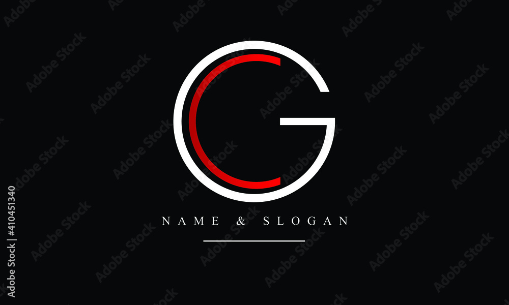 GC, CG, G, C abstract letters logo monogram Stock Vector | Adobe Stock