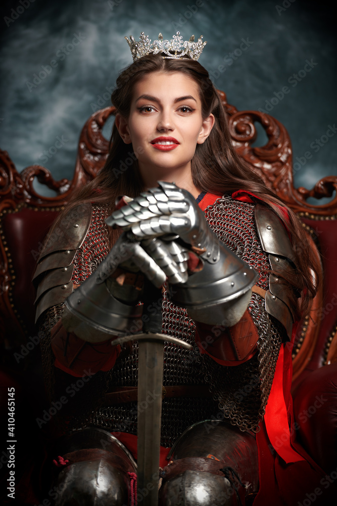 vintage portrait of a queen Stock Photo | Adobe Stock