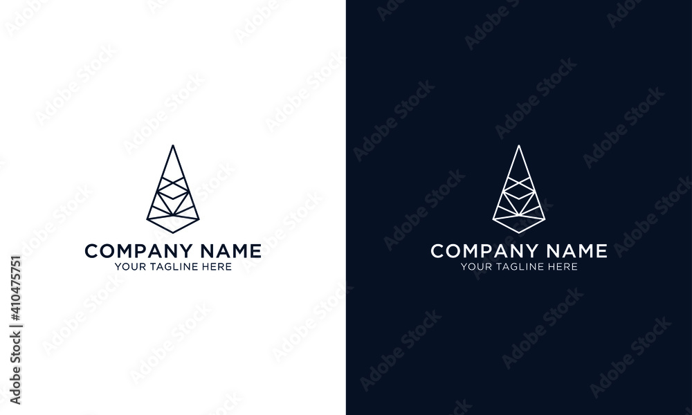 pyramide logo and symbols template vector icons Stock Vector | Adobe Stock