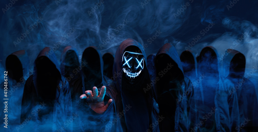 Hackers Army Dangerous Hooded Group Of Hackers Internet Cyber Crime