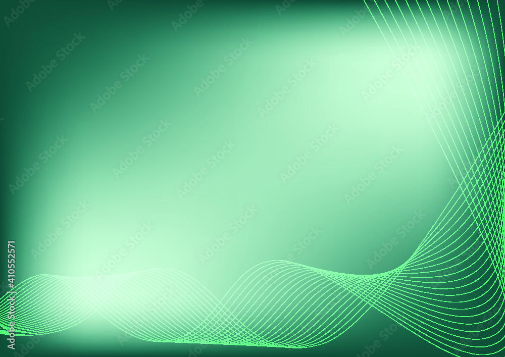 green abstract background with green lines, Beautiful color green and ...