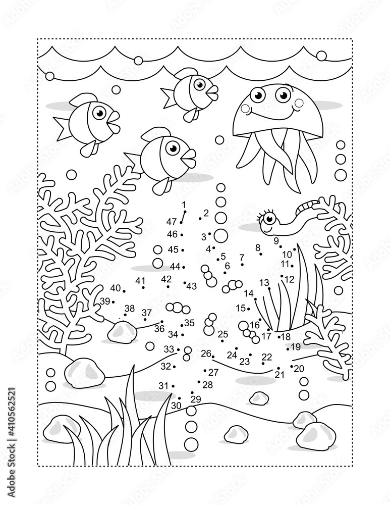 Fish Theme Coloring Pages