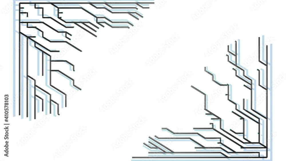 4k abstract black wireframe on white bg. Ai growing geometric pattern ...