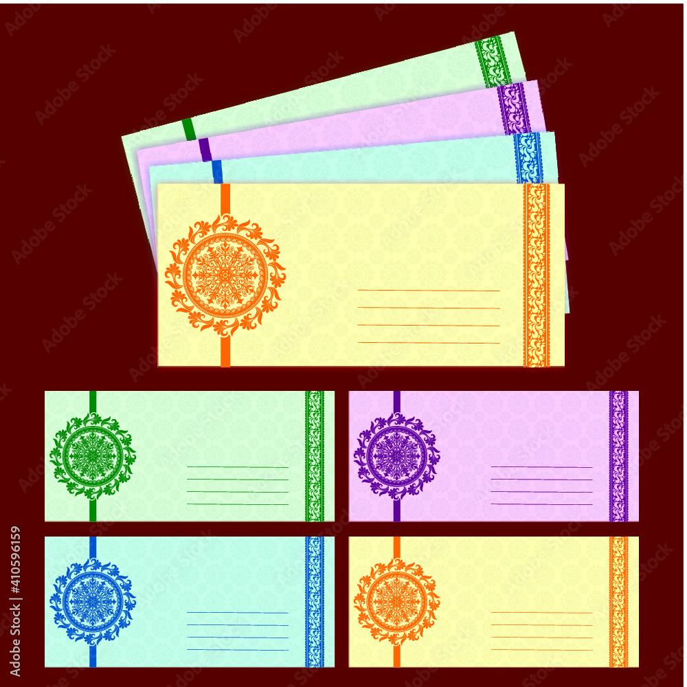 Indian Wedding Envelope Stock Vector | Adobe Stock