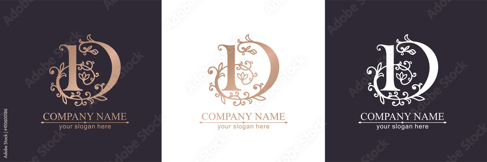 Premium Vector D logo. Monnogram, lettering. Personal logo or sign for ...