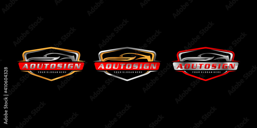 automotive logo. vector cars dealers, detailing and modification logo ...