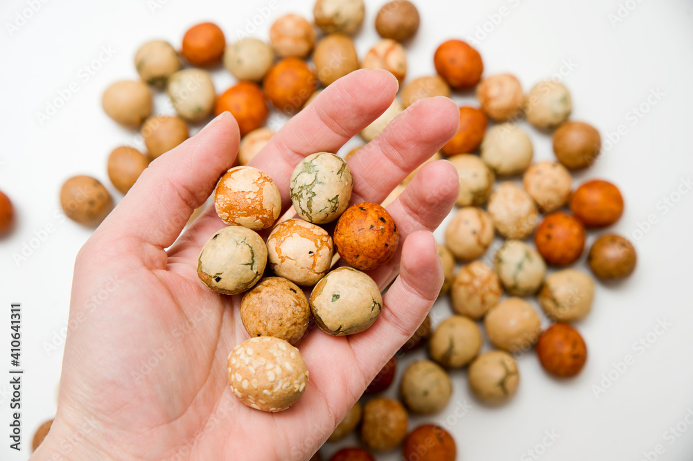 Japanese Rice Nuts "Dragon eggs". Ester desert. Idea for food ...