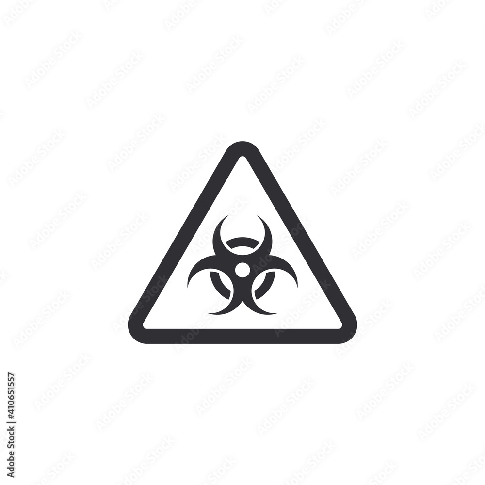 Stockvector Biohazard symbol. Danger warning icon. Danger warning. Risk ...