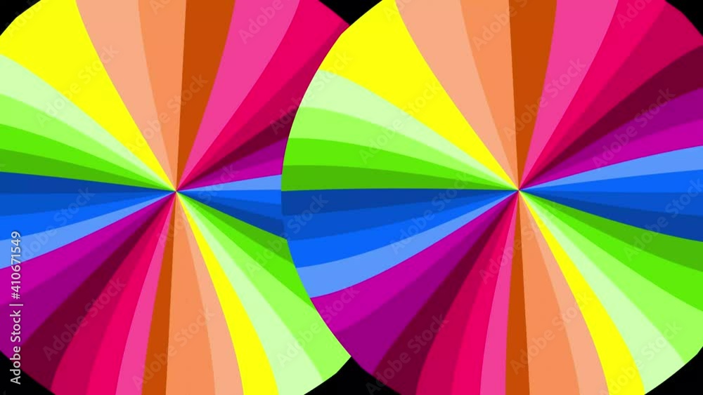 Spectrum psychedelic optical illusion. Abstract rainbow hypnotic ...