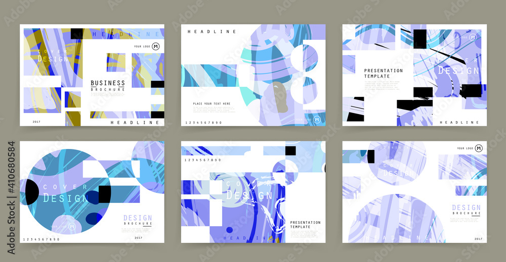 Page layout design template for presentation and brochure , Annual ...