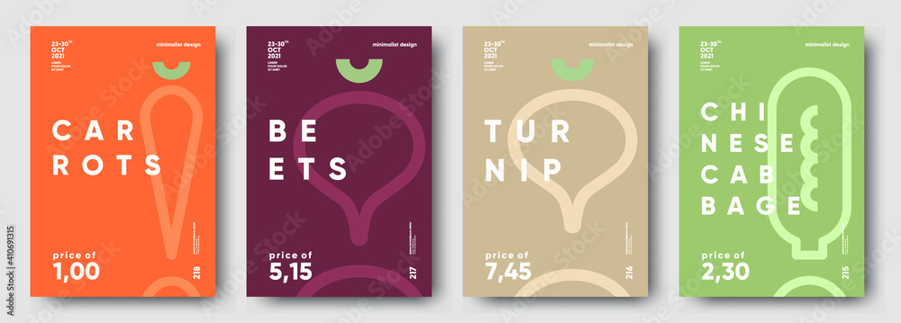 Carrots, Beets, Turnip, Chinese cabbage. Price tag, label or poster ...