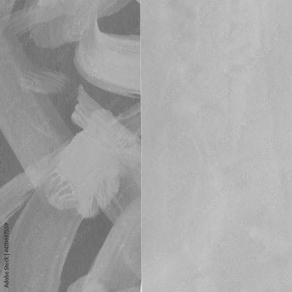 White torn paper collage close-up. Texture made from various paper and ...