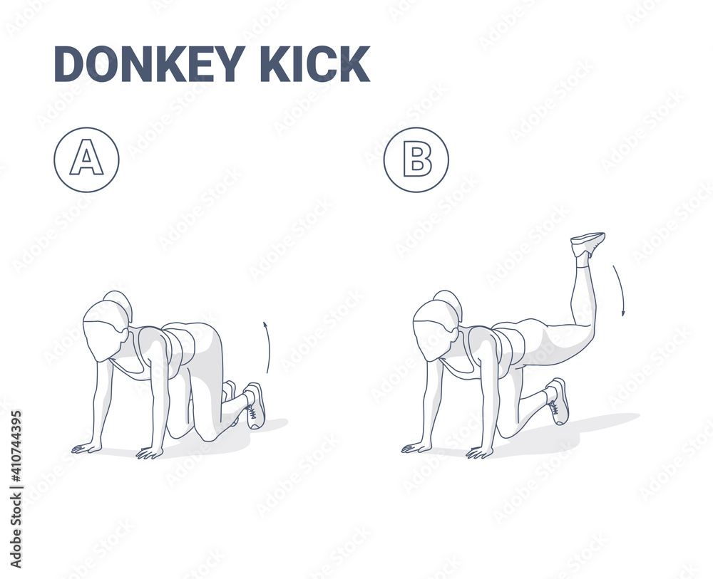 Back Kicks Exercise