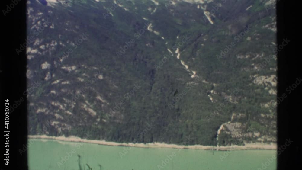 Vidéo Stock ALASKA USA-1977: Vintage Footage Of Mountain Side And Body ...