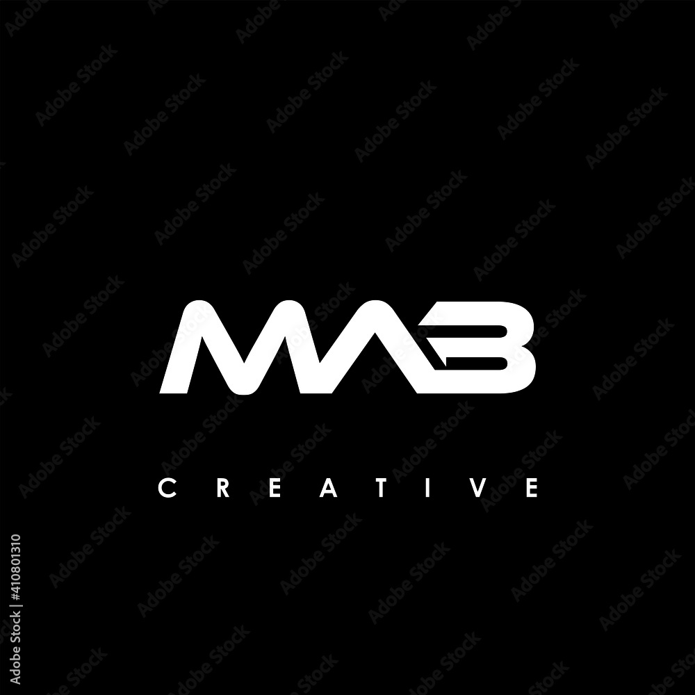 MAB Letter Initial Logo Design Template Vector Illustration Stock ...