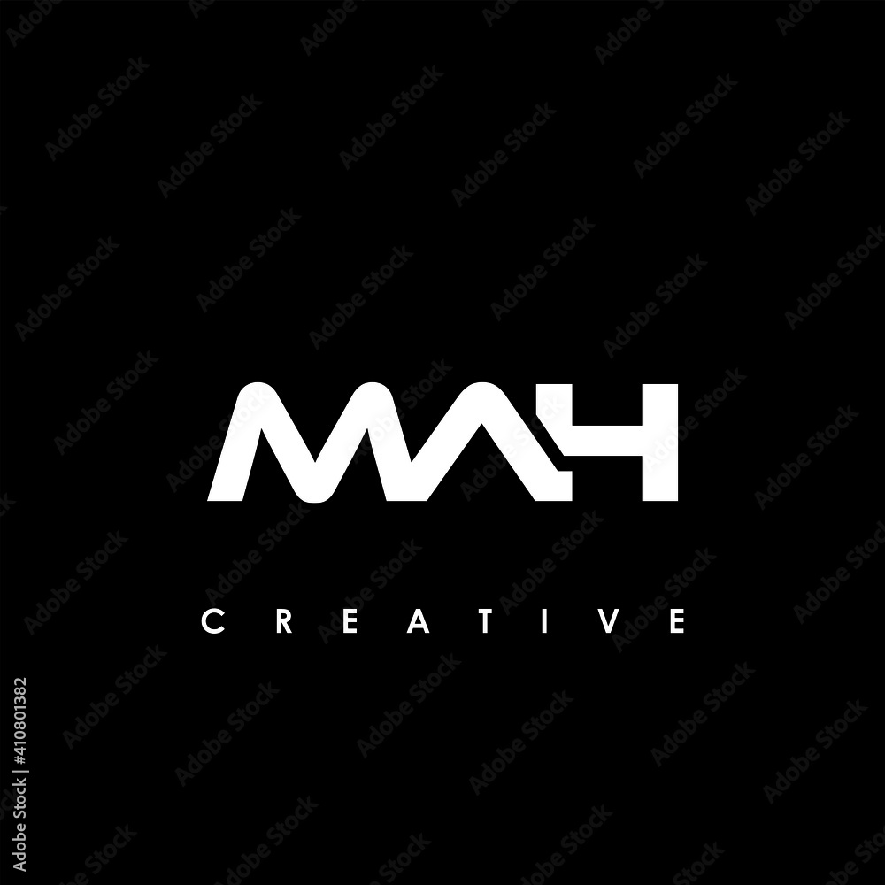 MAH Letter Initial Logo Design Template Vector Illustration Stock ...