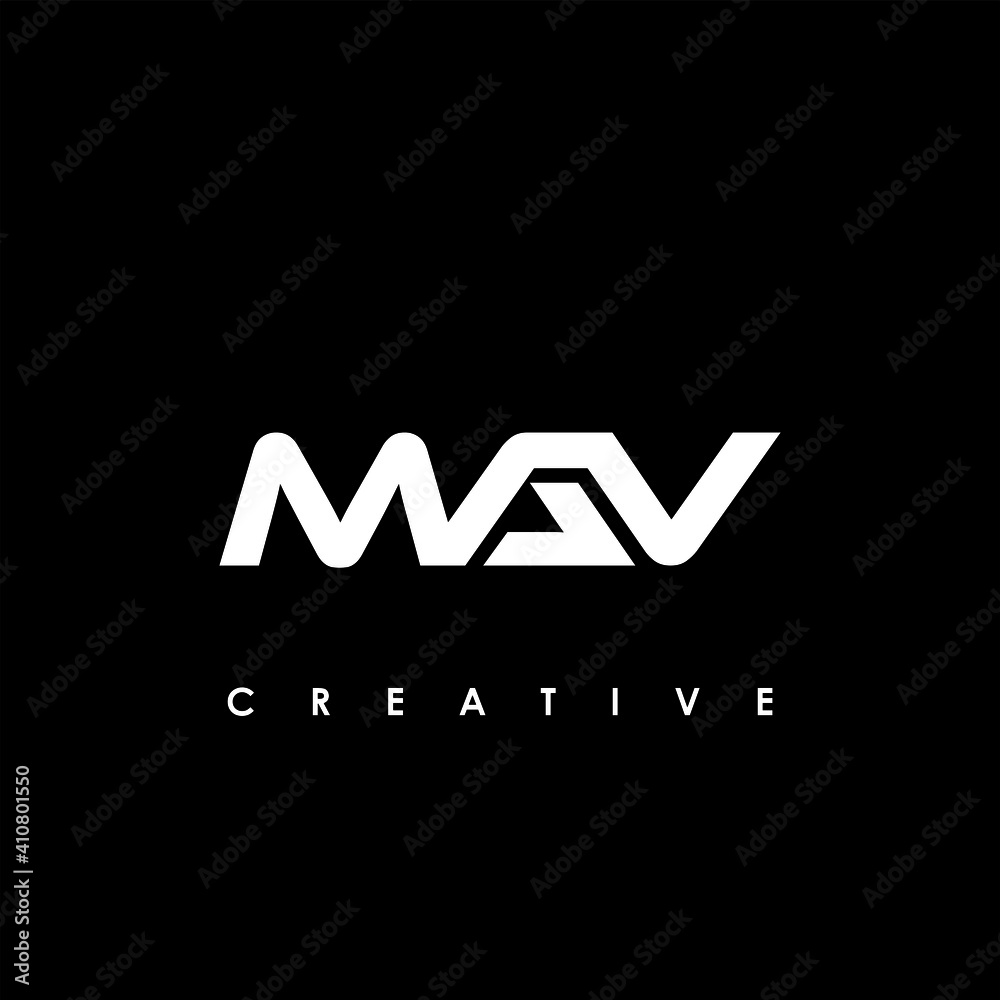 MAV Letter Initial Logo Design Template Vector Illustration Stock ...