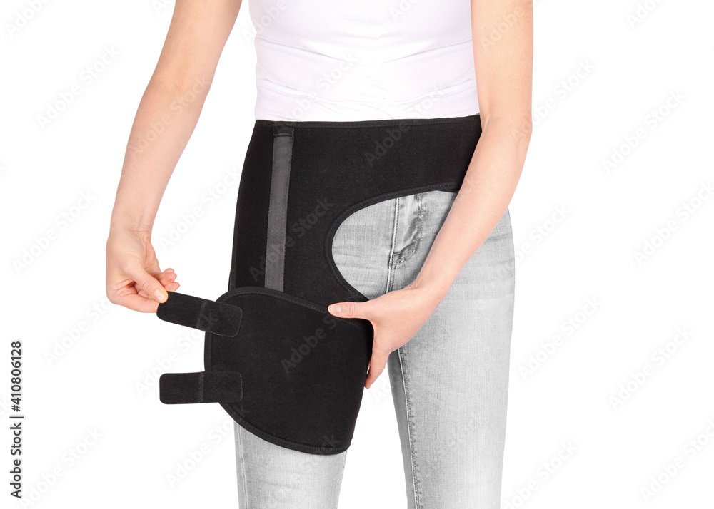 Foto de Hip Support Brace. Bandage protector on the hip joint. Medical ...