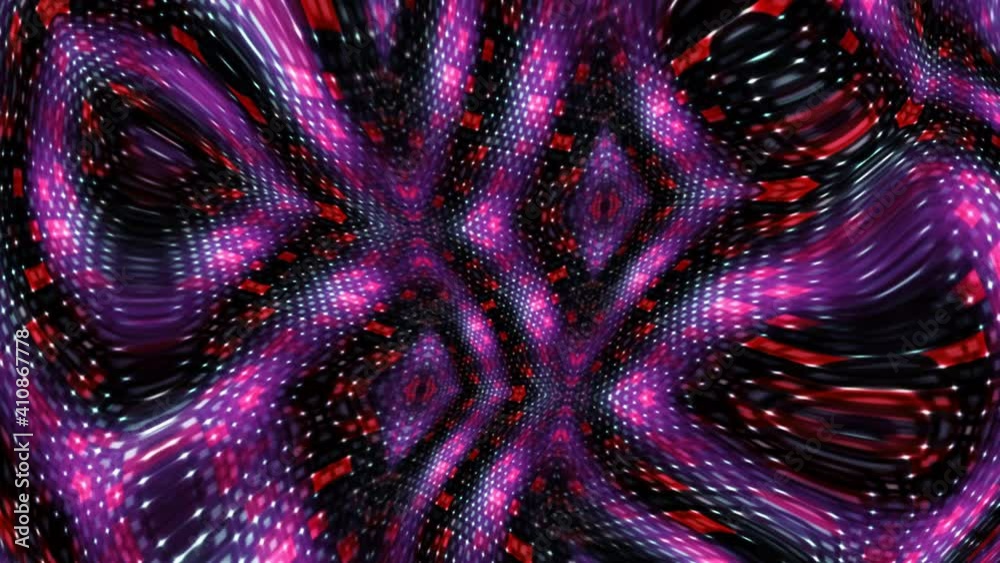 Video „Psychedelic animation of multiple count down numbers on ripple ...