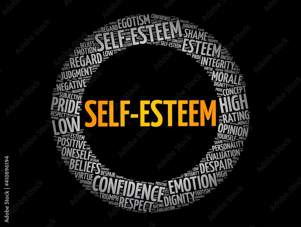 Self-esteem word cloud, concept background Stock Vector | Adobe Stock Self-esteem word cloud, concept background Stock Vector | Adobe Stock