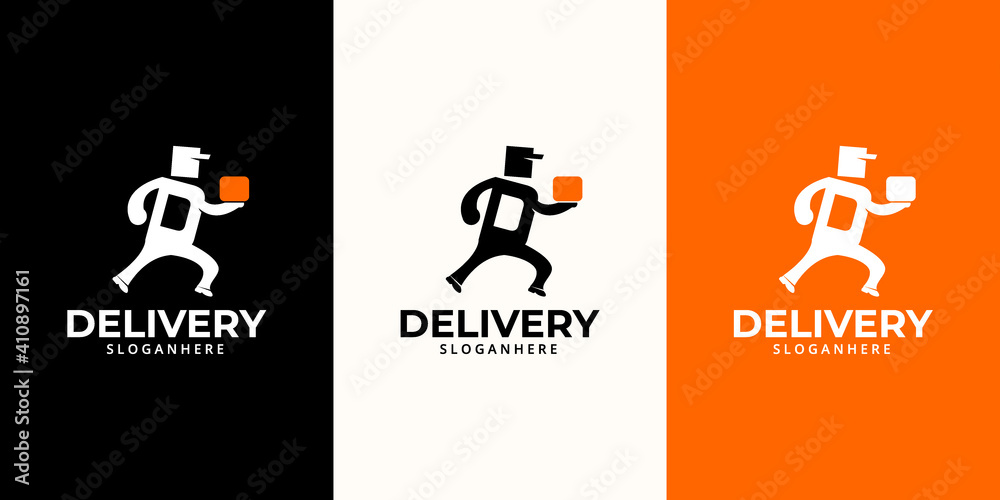 Delivery Logo designs Template. Illustration vector graphic of letter D ...