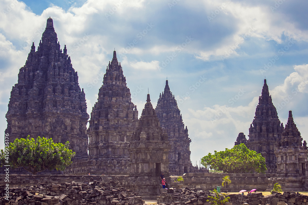 Prambanan temple is famous Indonesian Hindu temple dedicated to the ...
