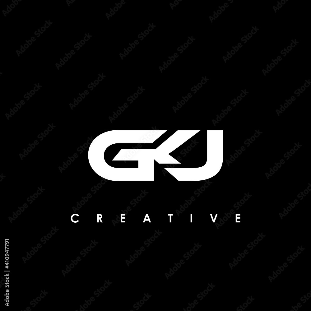 GKJ Letter Initial Logo Design Template Vector Illustration Stock ...