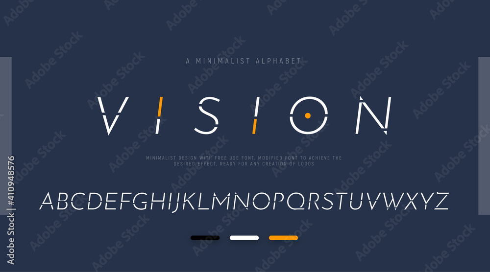 alphabet with modern letters for logos Stock Vector | Adobe Stock