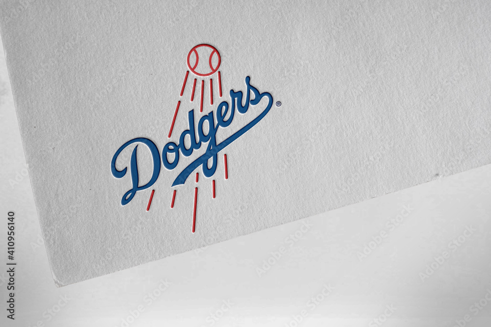 los angeles dodgers sports logo Stock Photo | Adobe Stock