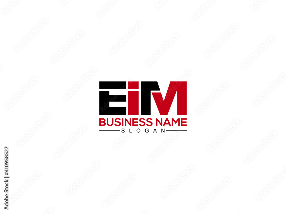 EIM Logo Letter Design For Business Stock Vector | Adobe Stock
