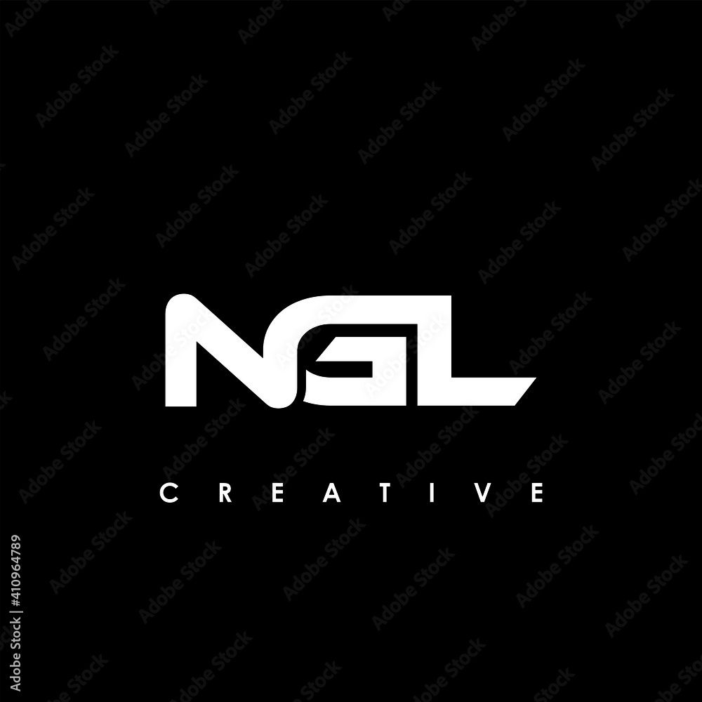 NGL Letter Initial Logo Design Template Vector Illustration Stock ...