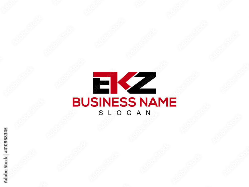 EKZ Logo And Illustrations Design For Business Stock Vector | Adobe Stock